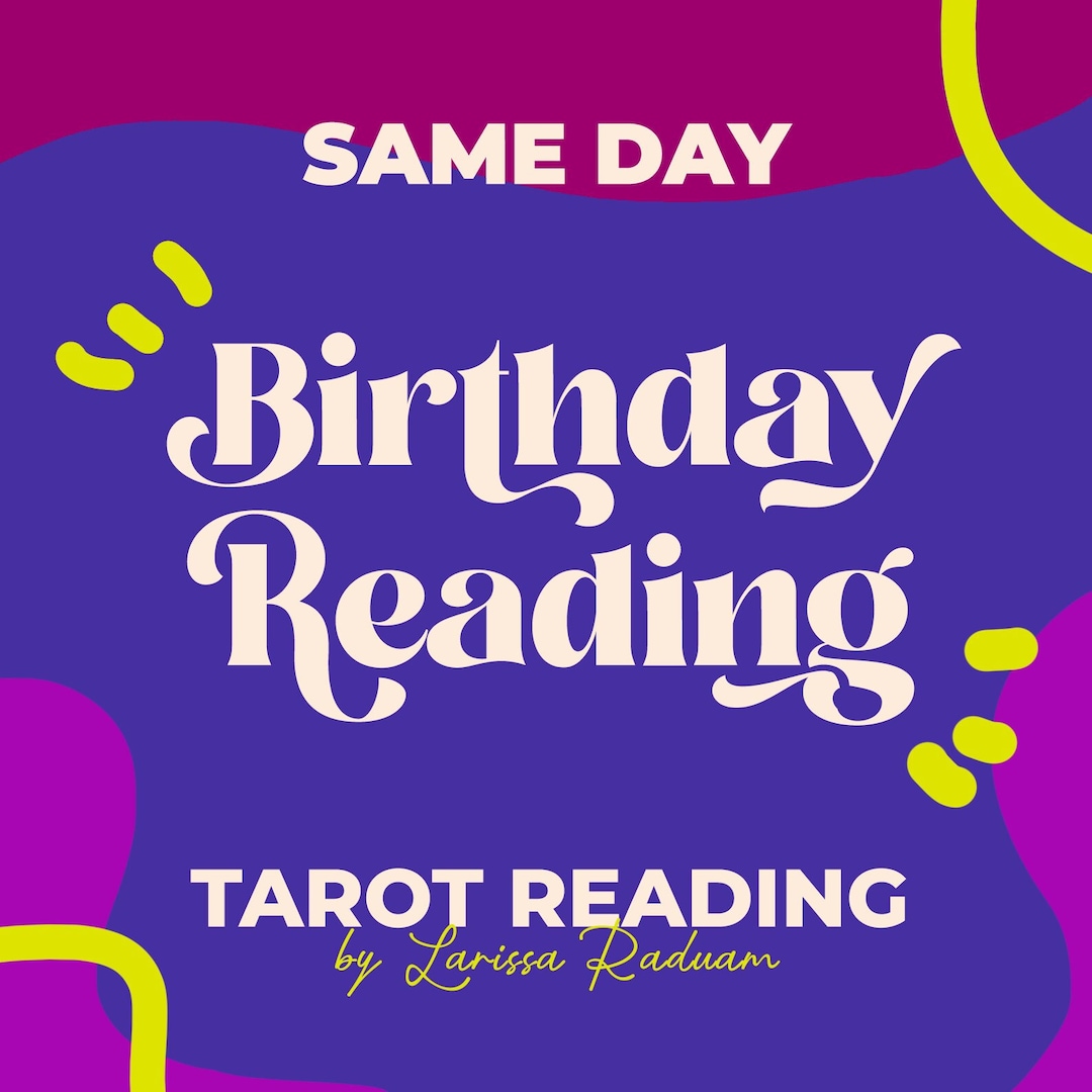 SAME DAY Birthday Tarot Reading Spread Anniversary Gift Psychic Reading ...