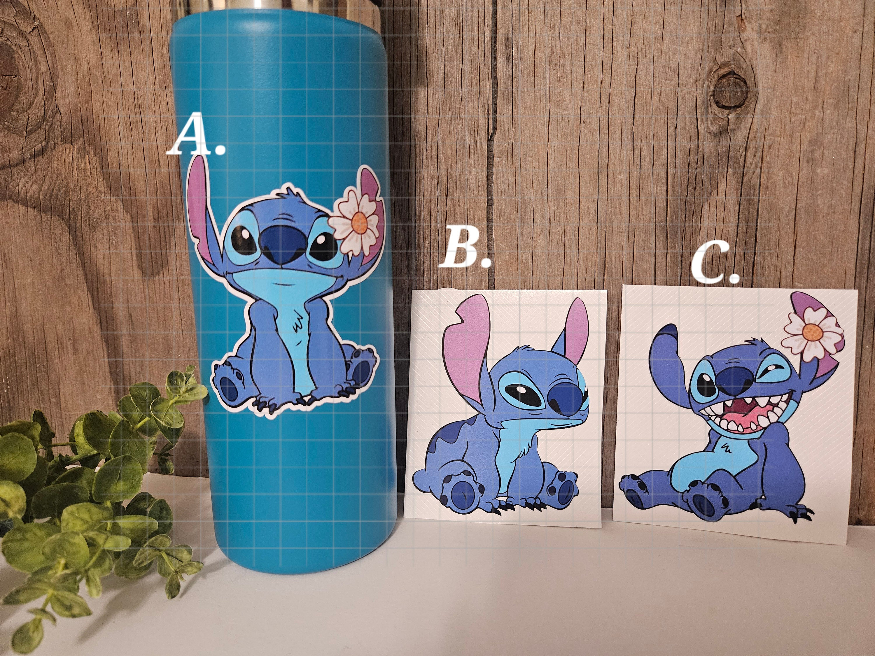 Stitch Cute Flower Vinyl Decal-stitch Spring Vinyl Decals-stitch ...