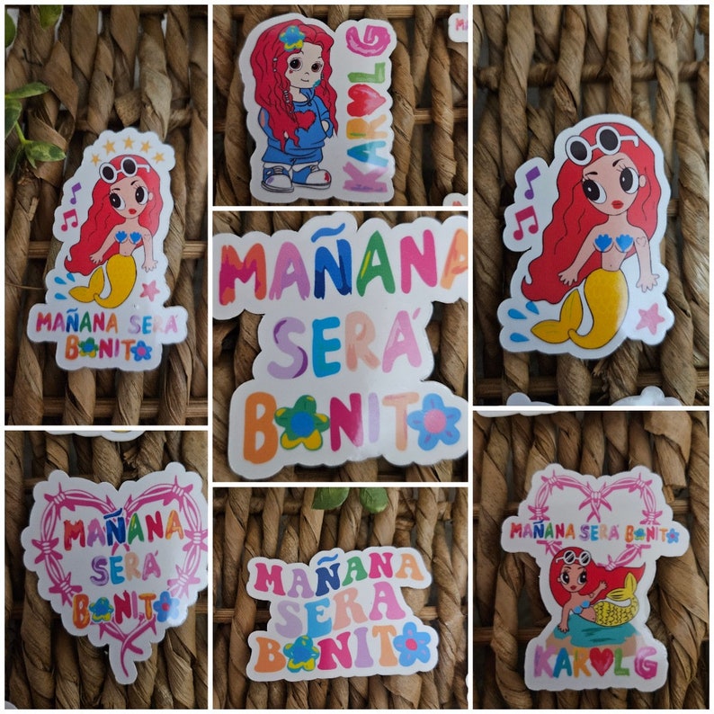 Karol G. Mañana Sera Bonito Stickers-la Bichota Stickers-mañana Sera ...