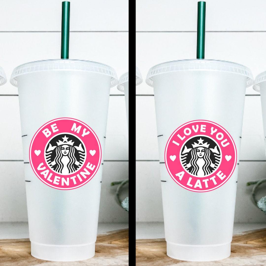 Starbucks Pink Valentines Venti Cups-valentine Starbucks Inspired Venti ...