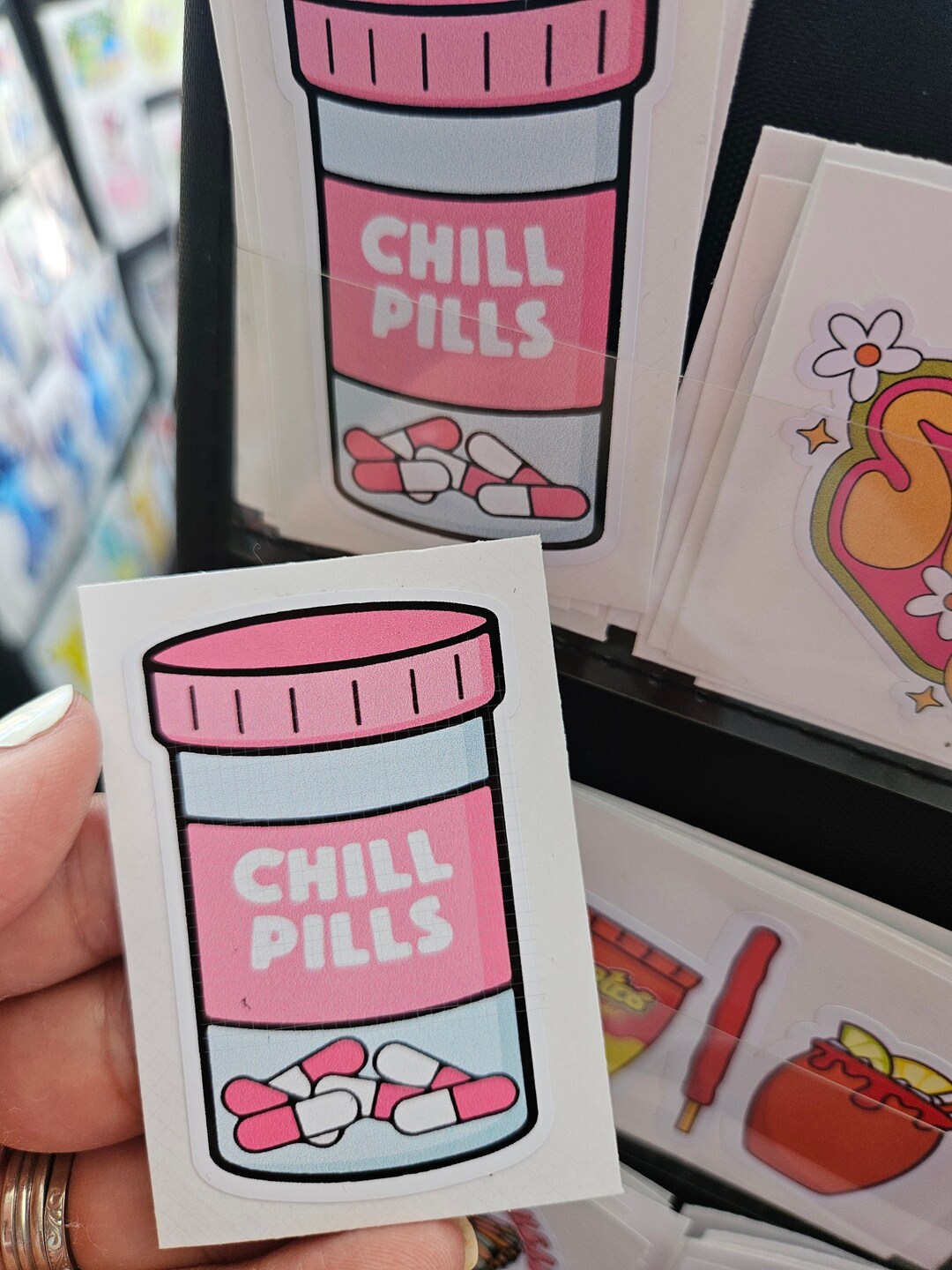 Pink Chill Pills Vinyl Decal Sticker-chill Pill Sticker Decal-px Chill ...