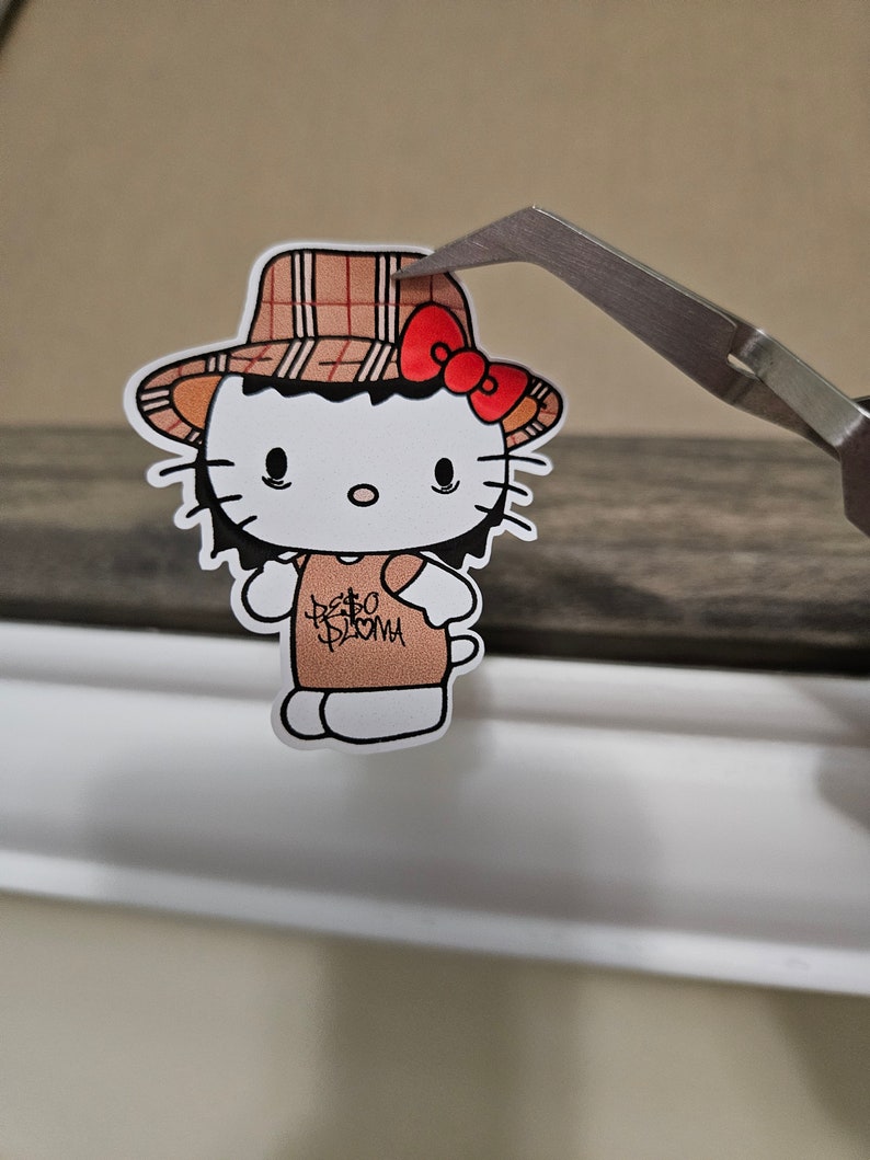 Peso Pluma Kawaii Kitty Vinyl Decals-peso Pluma Vinyl Stickers-peso ...