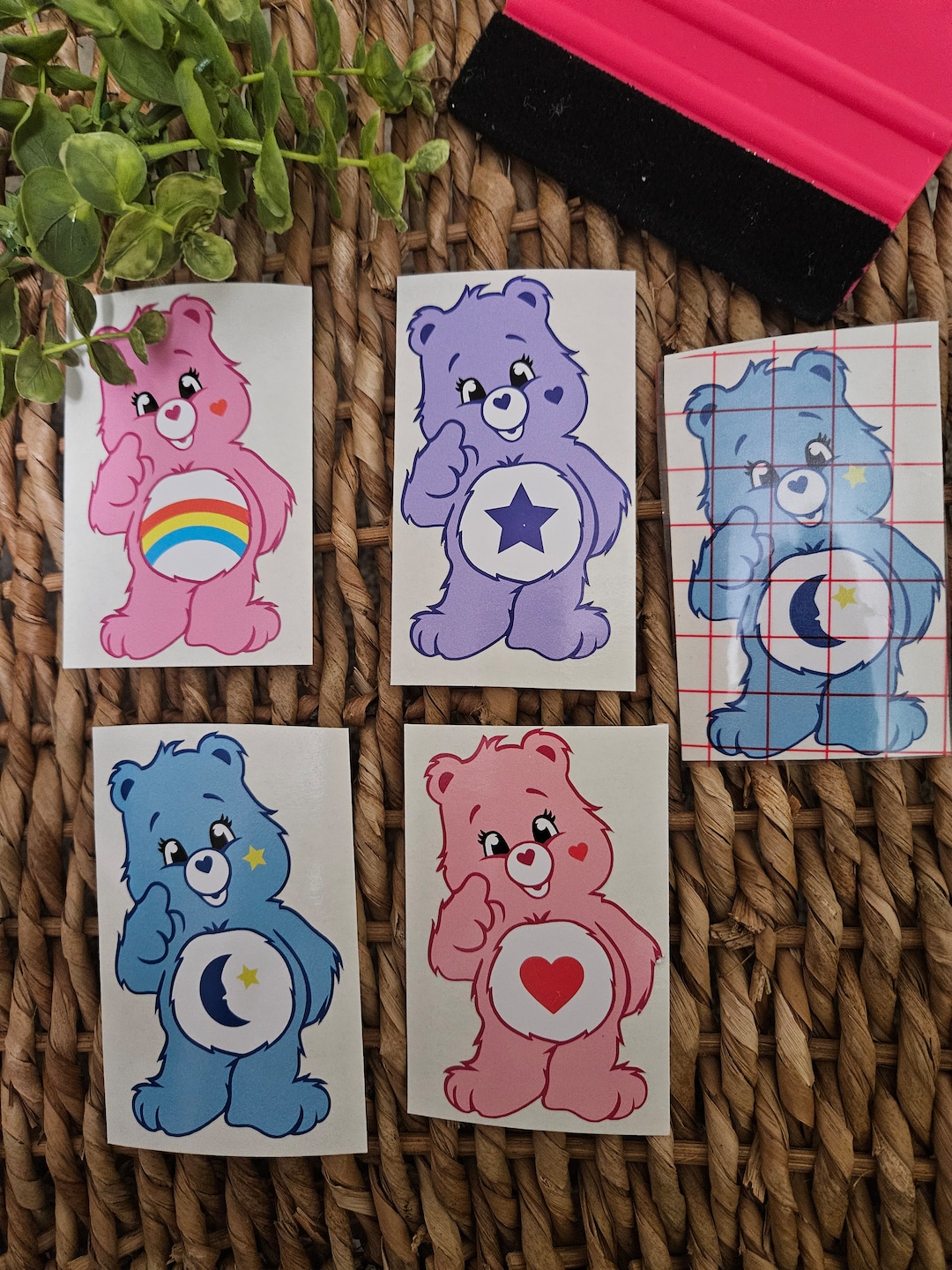 Cute Bear Vinyl Decal-bear Friends Decal-80s Bear Decals-water ...