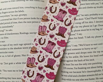 Bookmark Yee Haw Cowgirl Bookmark Cowgirl Boots, Hat Bookish Gift Gift ...