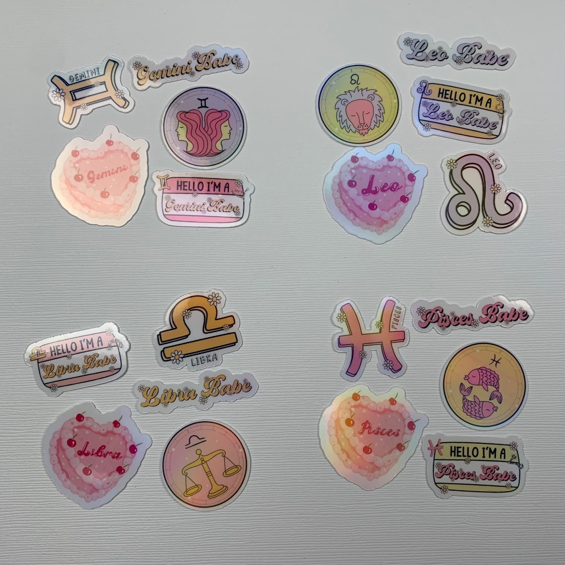 Zodiac Sign Mini Sticker Pack Astrology Stickers Kindle Stickers Gifts ...