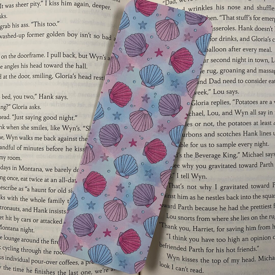 Watercolor Seashell Bookmark | Summer Bookmark | Gift for Readers - Etsy