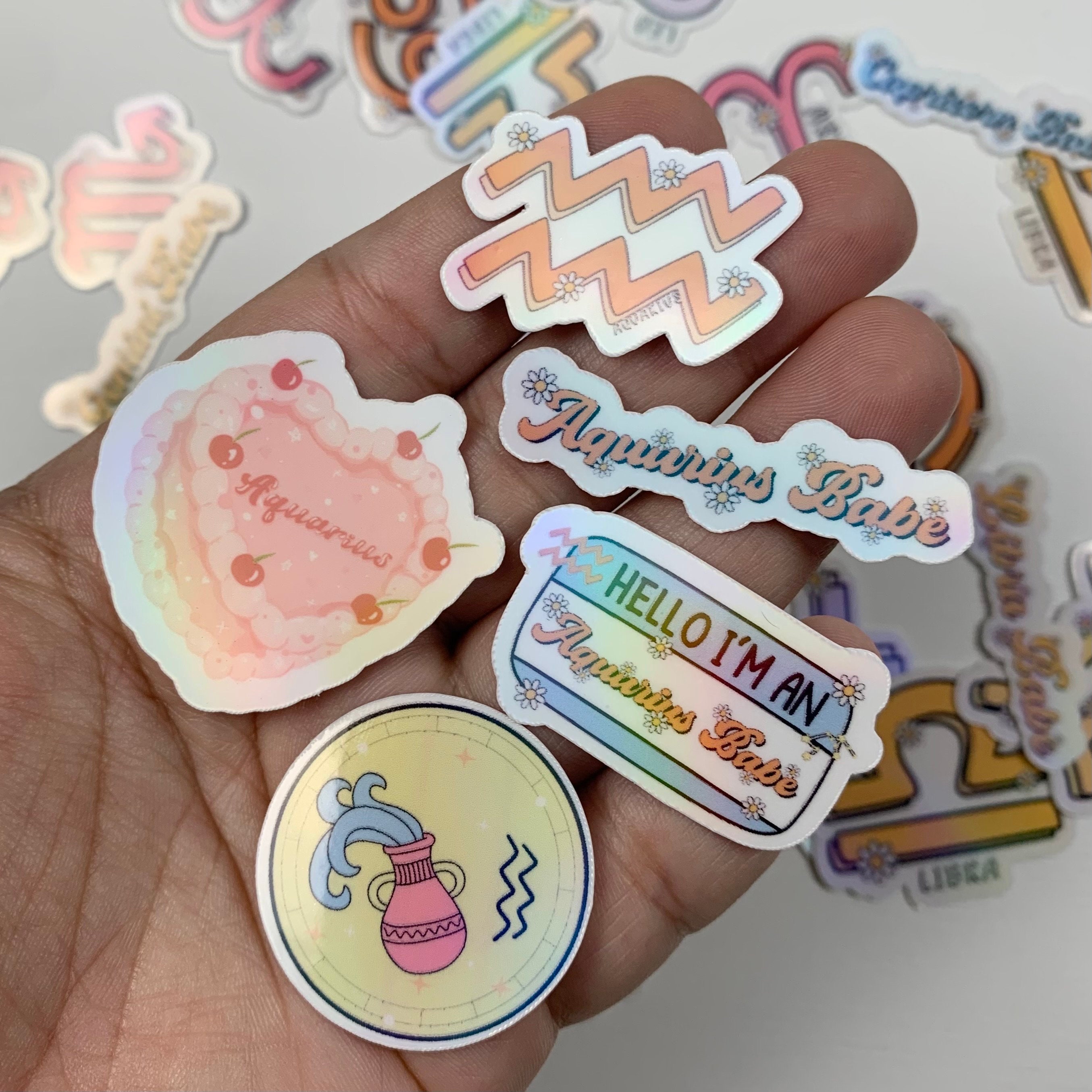 Zodiac Sign Mini Sticker Pack Astrology Stickers Kindle Stickers Gifts ...