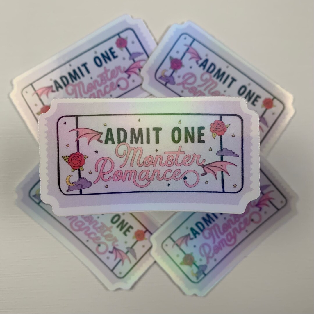 Monster Romance Ticket Sticker Kindle Sticker Gifts for Readers - Etsy