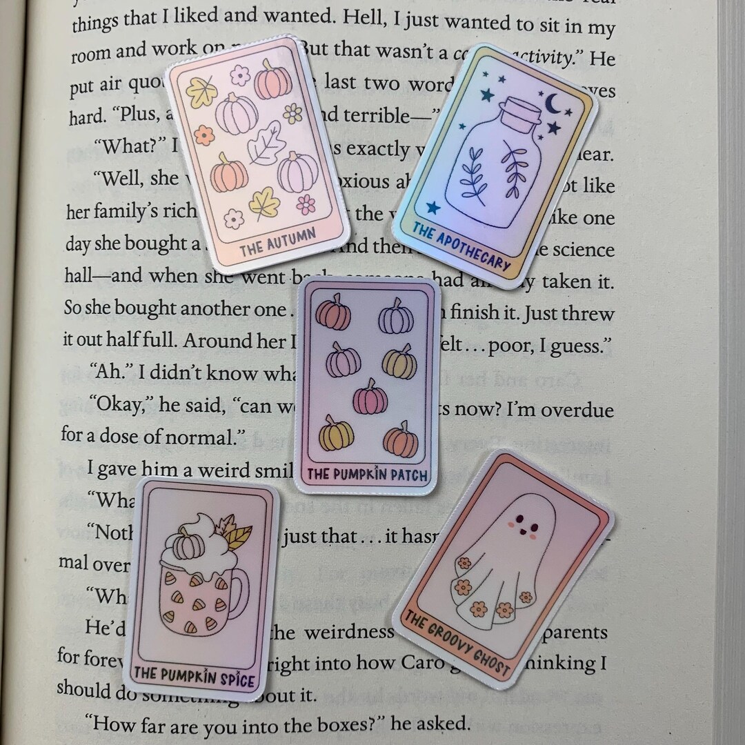 Fall Tarot Card Mini Sticker Pack Book Lover Stickers Kindle Stickers ...