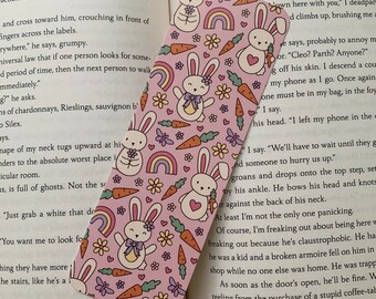 Watercolor Rabbit Bookmark, Easter Bunny Gift for Teen, Pastel Spring ...