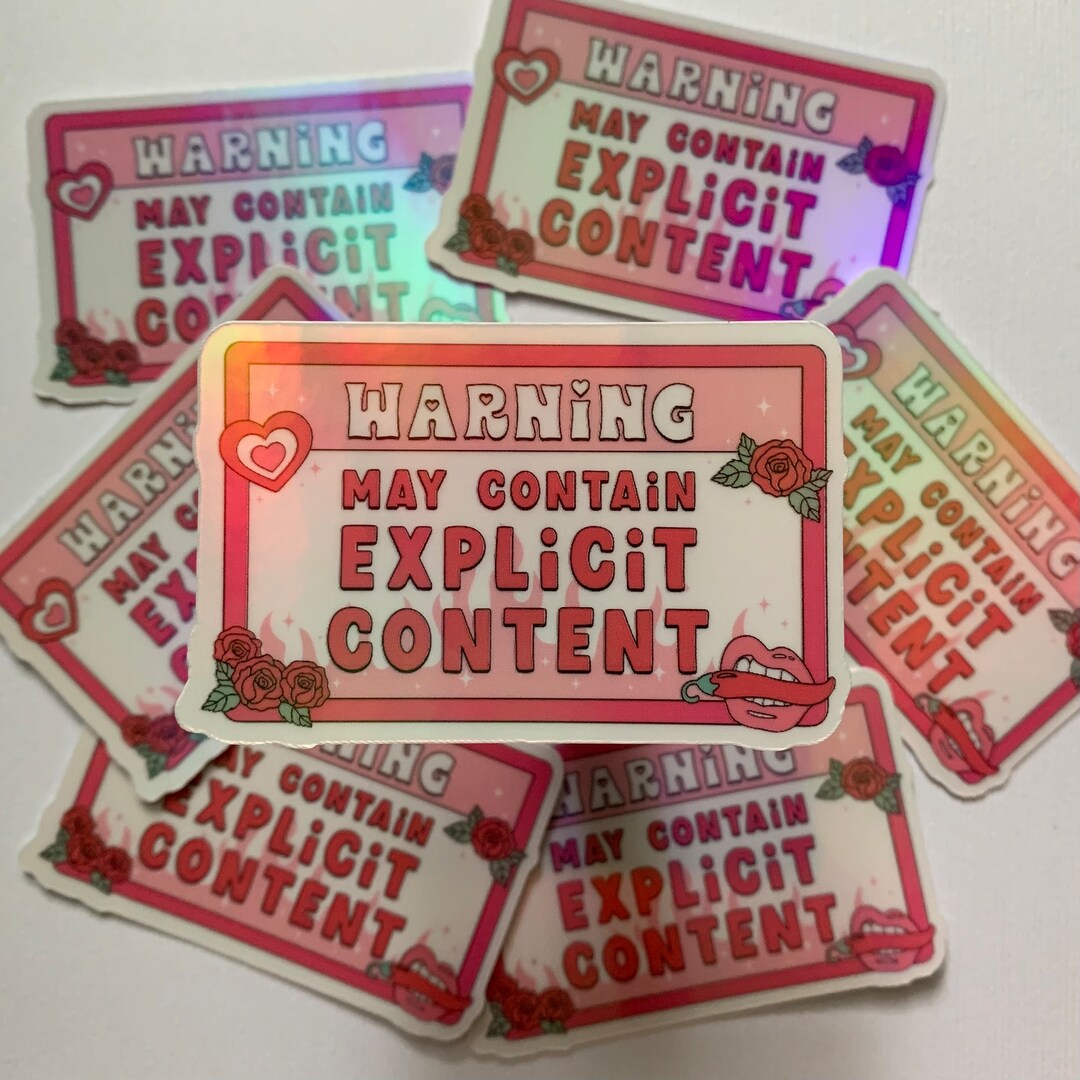 Explicit Content Sticker Gifts for Readers - Etsy