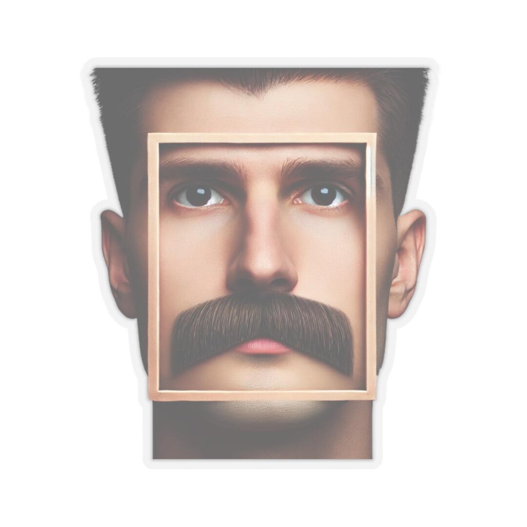 Mustache Kiss-cut Stickers, Decals, Labels, Funny Sticker Pack, Hipster ...