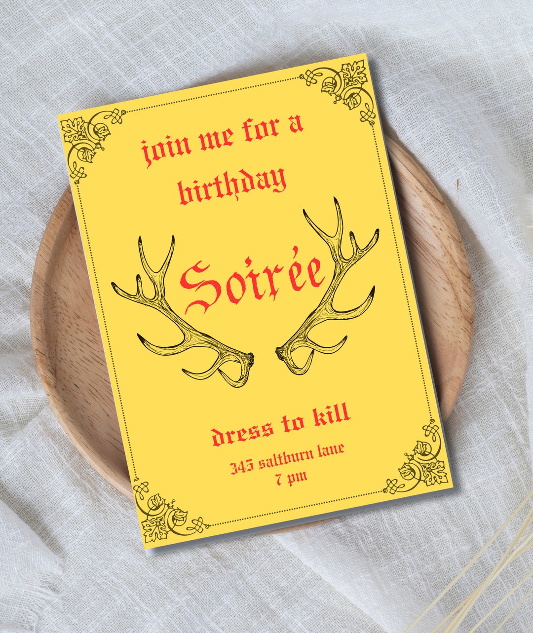 Saltburn Inspired Invitation - Etsy