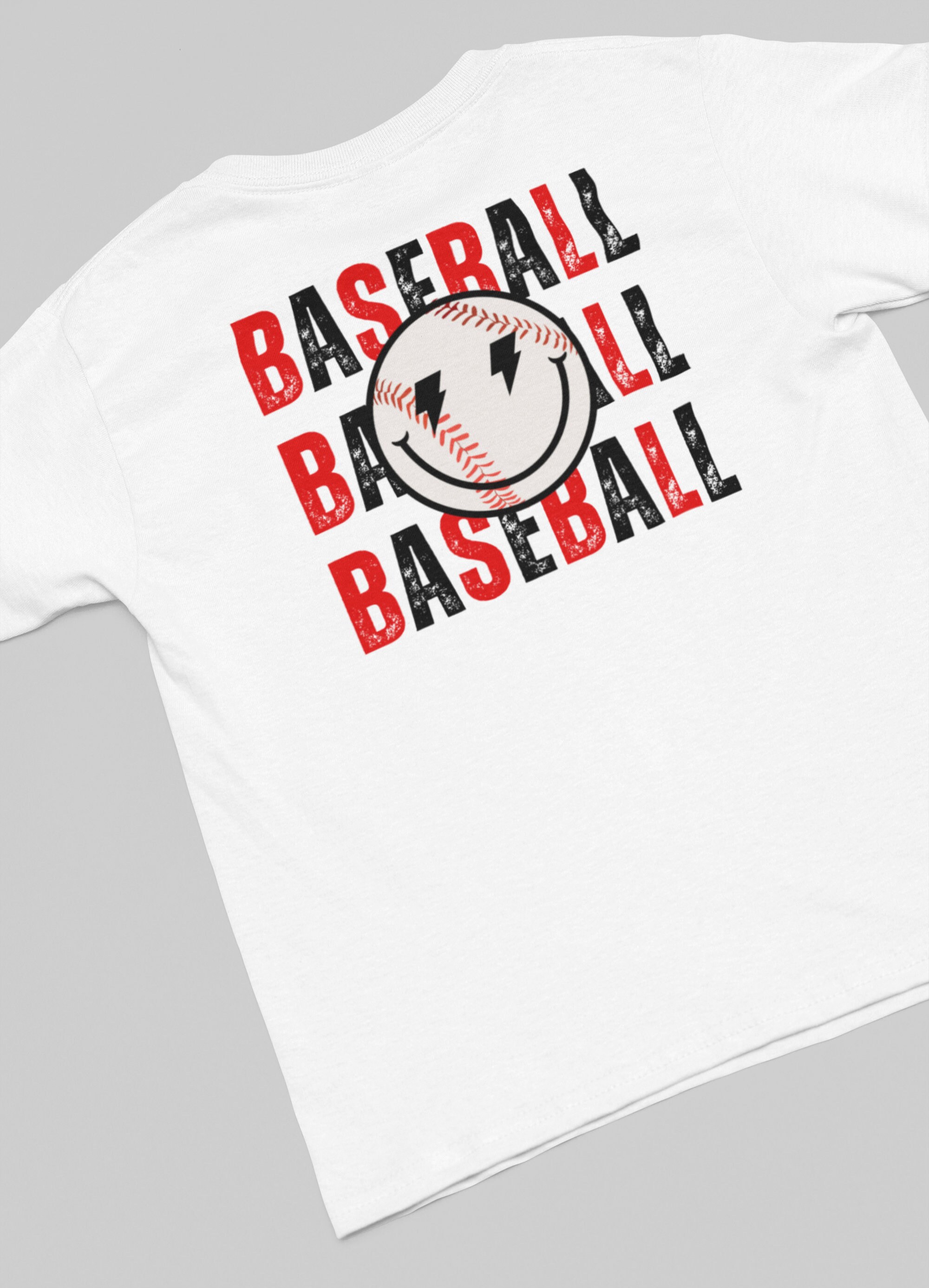Retro Smiley Baseball Front and Back PNG File Designs - Etsy