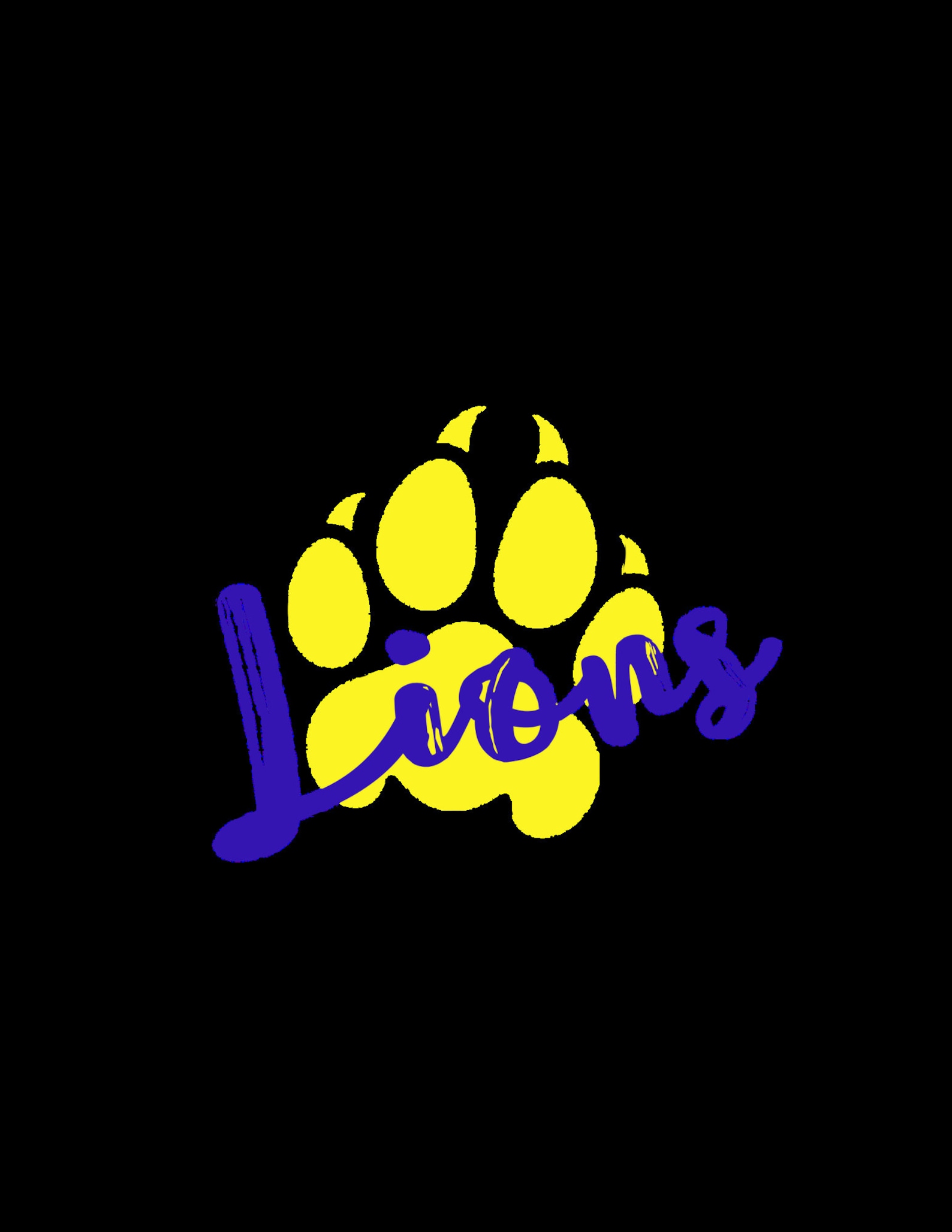 Lions Paw Print Sports Themed PNG Instant Download File - Etsy