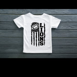 Patriotic Lions US Flag Football PNG File - Etsy