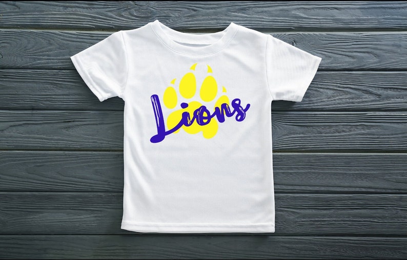 Lions Paw Print Sports Themed PNG Instant Download File - Etsy