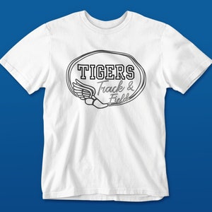 4 Tigers Track and Field Sports Designs PNG File - Etsy