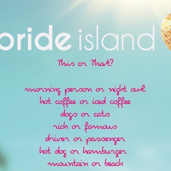 Love Island Themed Bachelorette Party - Etsy