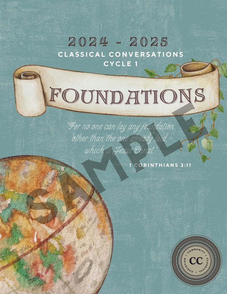 Classical Conversations Foundations Binder Cover 2024-2025 - Etsy