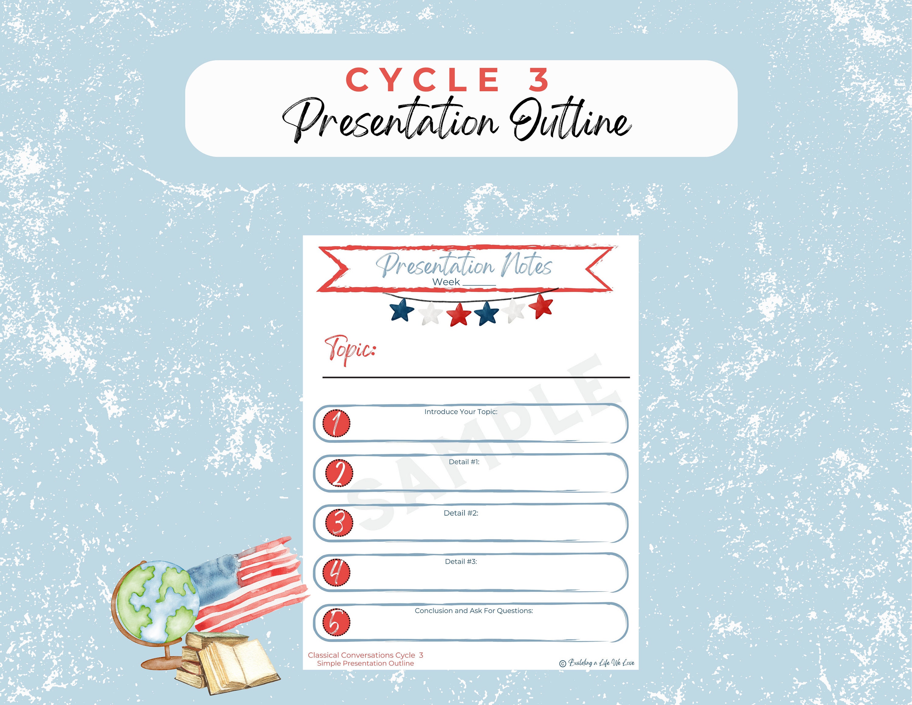 Classical Conversations Cycle 3 Simple Presentation Outline - Etsy