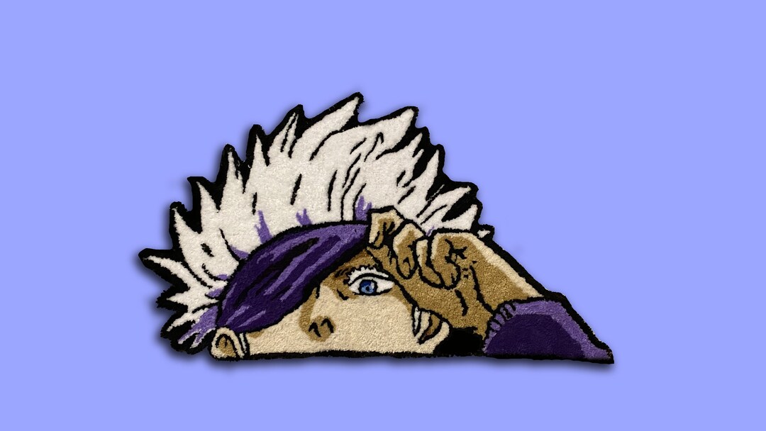 Gojo Satoru Tufted Rug Anime Decor Custom Rugs JJK Jujutsu Kaisen - Etsy