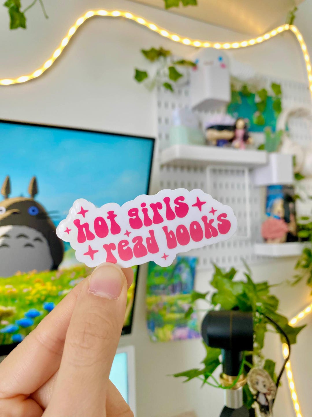 Hot Girls Read Books Sticker Inspirational Stickers Cute Stickers ...