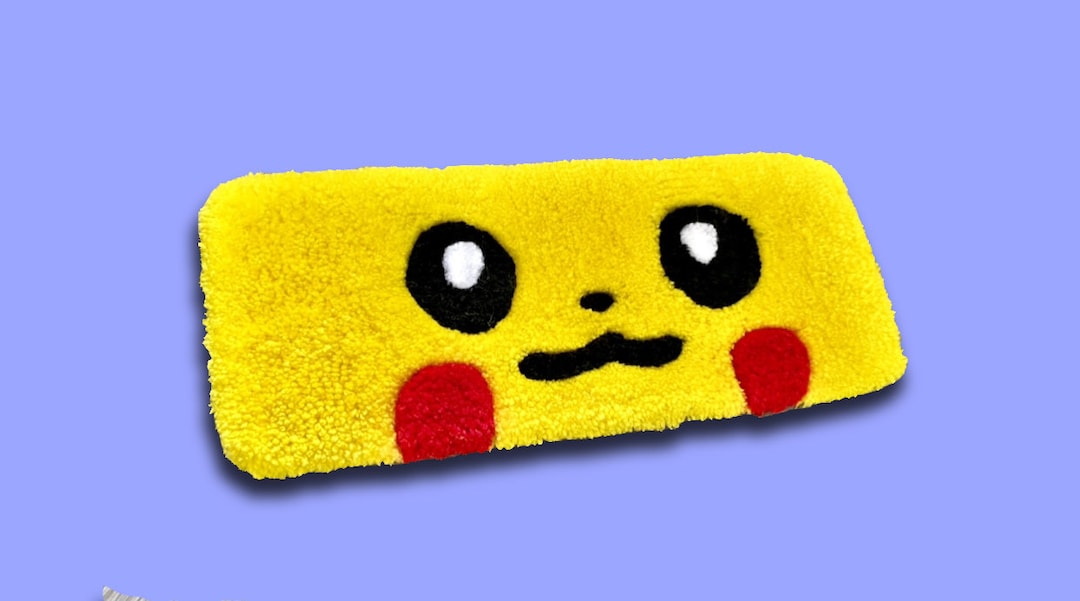Pikachu Keyboard Rug Pokemon Decor Office Decor Custom Tufted Rugs - Etsy