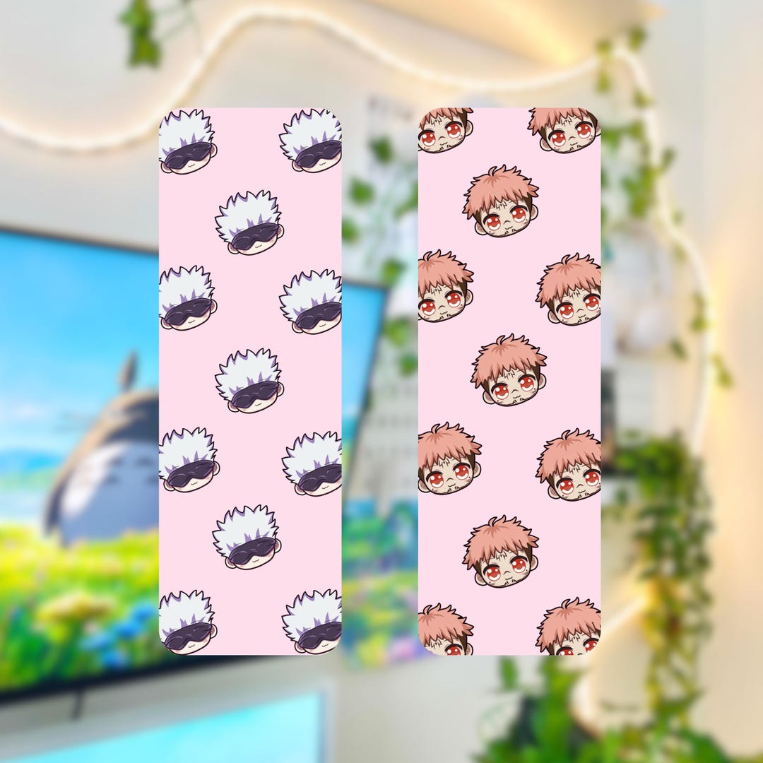 Anime Bookmarks Set of 2 - Chibi Book Accessories - Cute Pink JJK ...