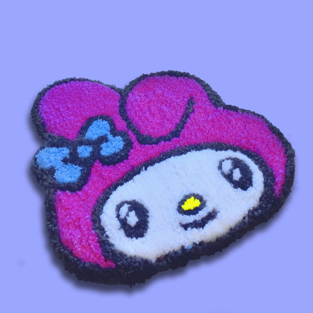 My Melody Tufted Mini Rug Cute Rug Room Decor Custom Tufted Rug - Etsy