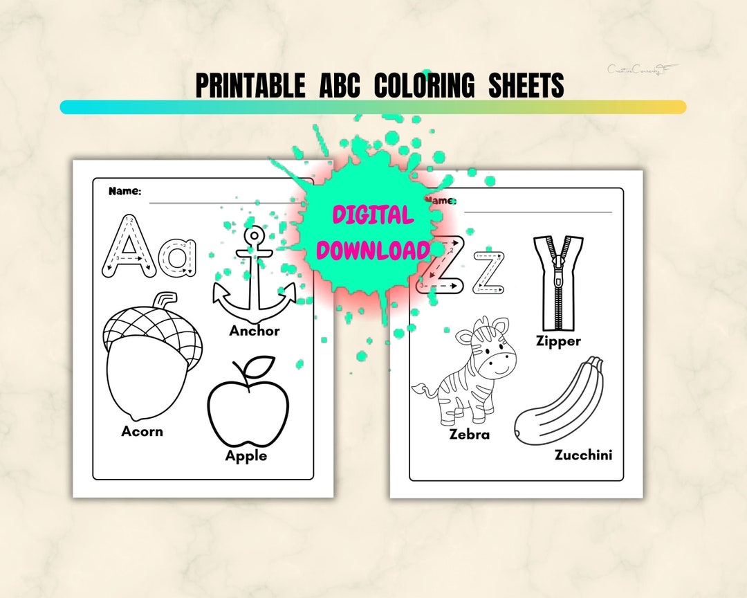 Printable ABC Coloring Pages | Printable Coloring Sheets | Alphabet ...