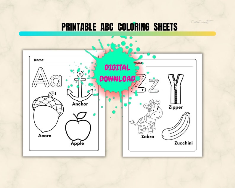 Printable ABC Coloring Pages | Printable Coloring Sheets | Alphabet ...