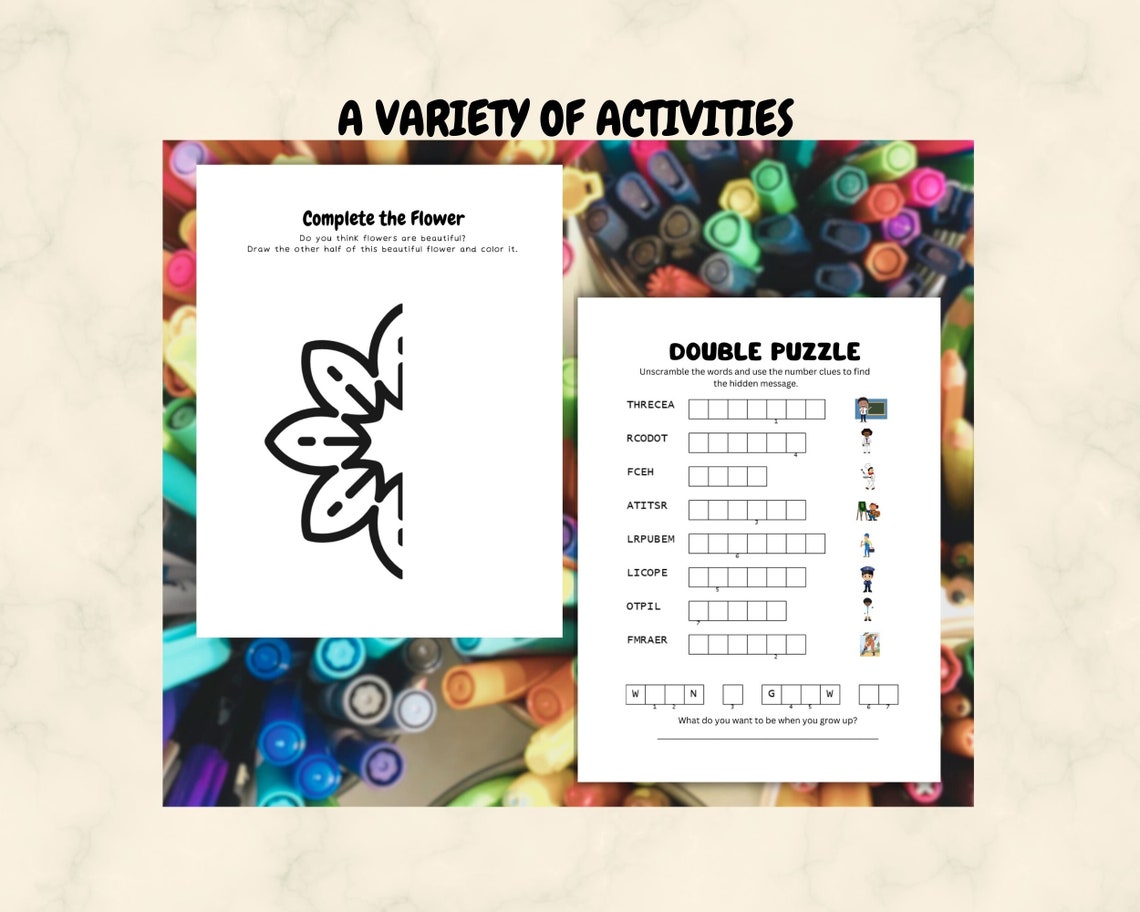 Printable Activities for Kids, Kids Puzzles, Printable Worksheets, 15 ...