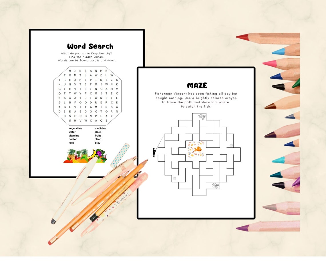 Printable Activities for Kids, Kids Puzzles, Printable Worksheets, 15 ...