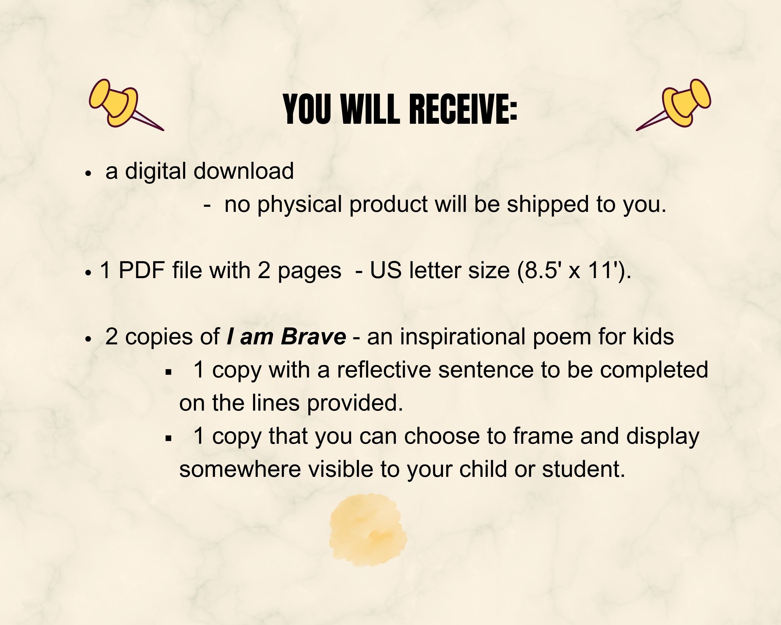 I Am Brave, Inspirational Poem for Kids, Positive Affirmation, Rhyming ...