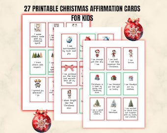 16 Printable Christmas Affirmation Cards for Kids | Positive Holiday ...