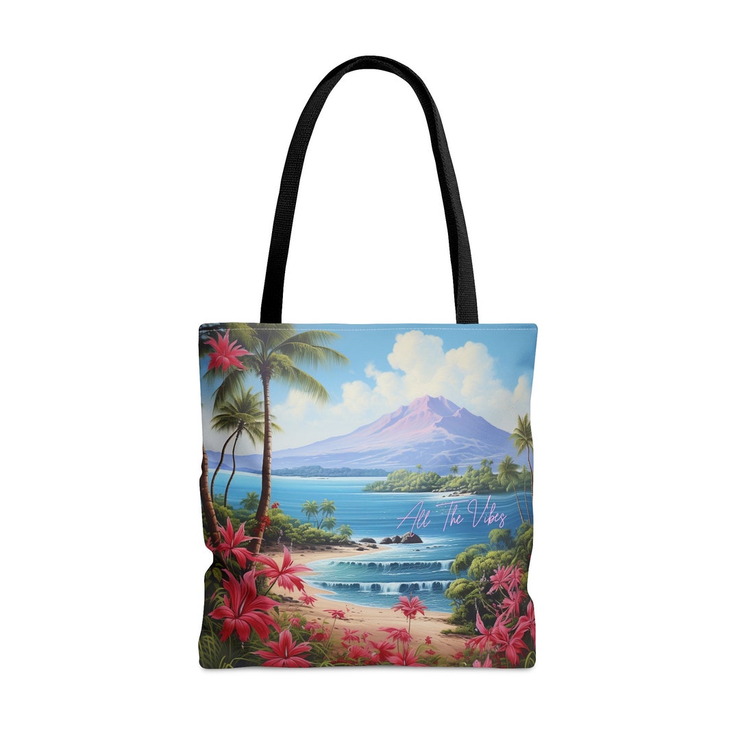 Custom Hawaii Tote Bag, Aloha Tote, Maui Tote, Ocean Tote, Beach Tote ...