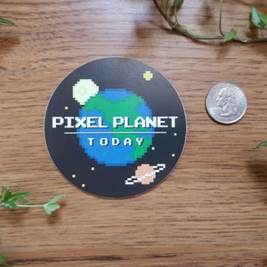 8bit Pixel Art Sticker Pack Pixel Planet Today Galaxy Logo & Astro the ...