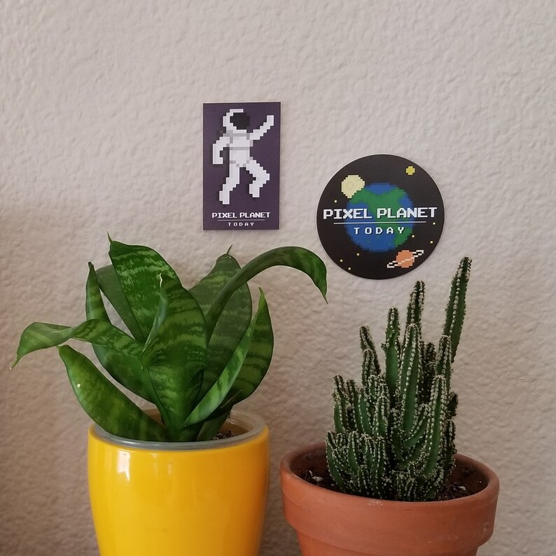 8bit Pixel Art Sticker Pack Pixel Planet Today Galaxy Logo & Astro the ...