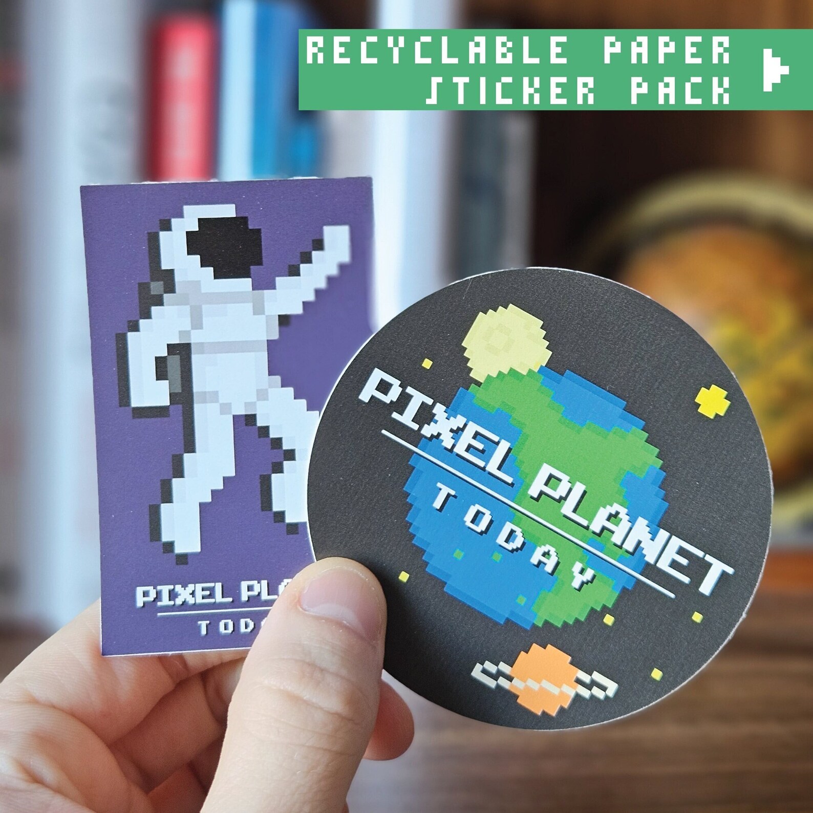 8bit Pixel Art Sticker Pack Pixel Planet Today Galaxy Logo & Astro the ...