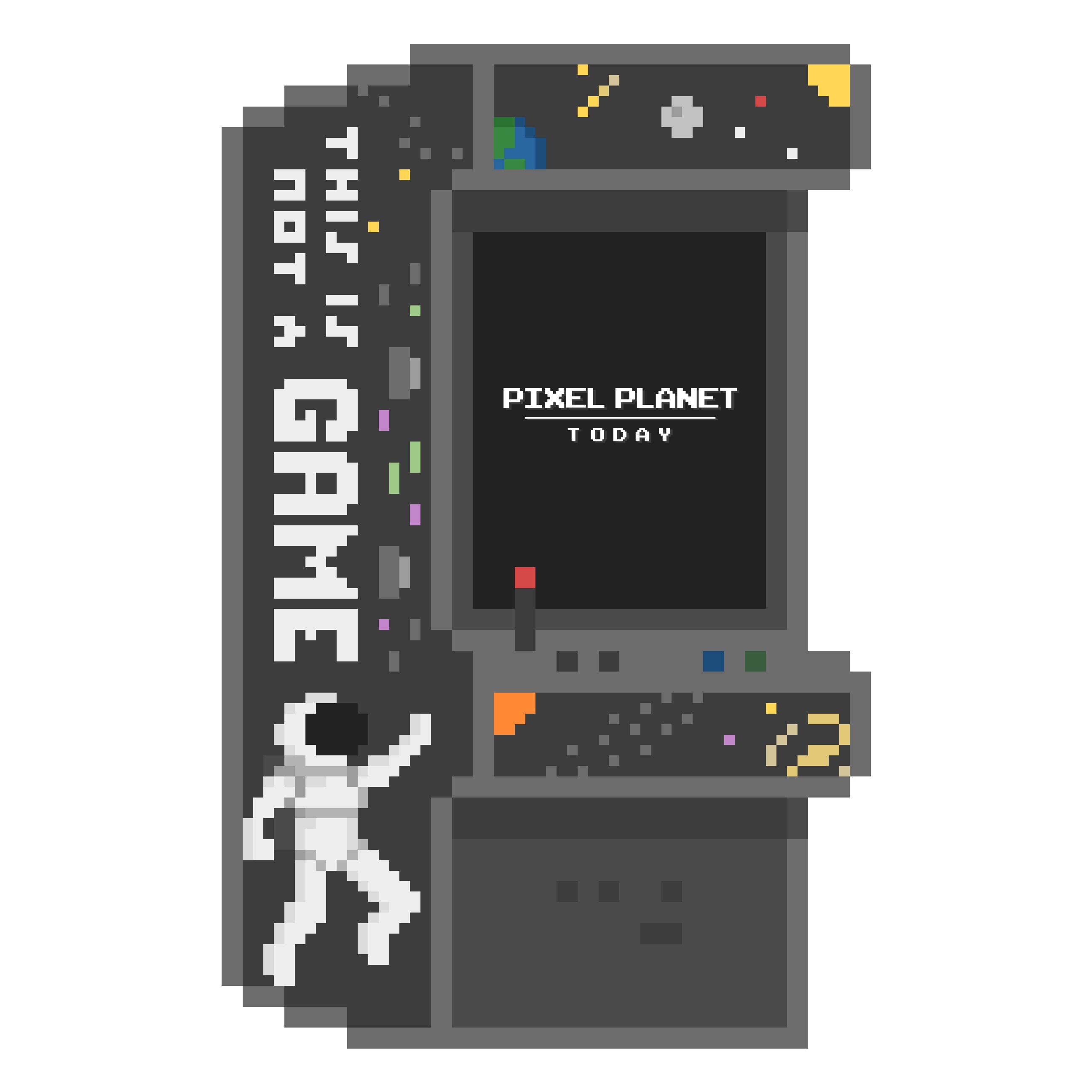 8bit Pixel Art Sticker Pack Pixel Planet Today Eye Love Earth, Space ...