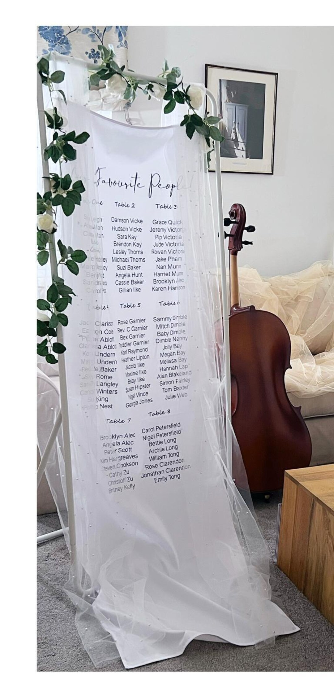 Fabric Display Signage Full Length Baby Shower Wedding Event or ...