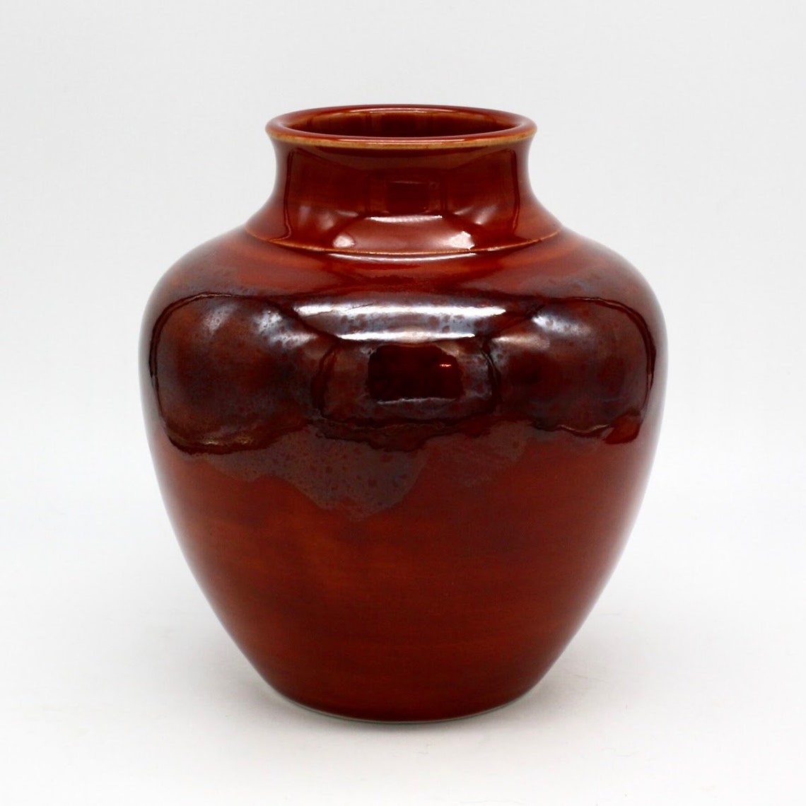 Deep Red Vase, Modern Ceramic Art - Etsy