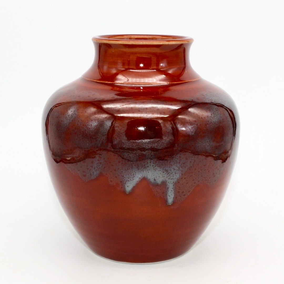 Deep Red Vase, Modern Ceramic Art - Etsy