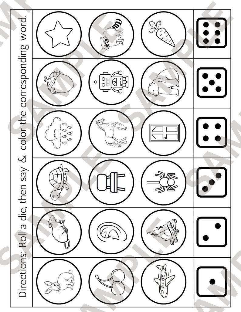 No-prep Speech Therapy Articulation Worksheets - Etsy