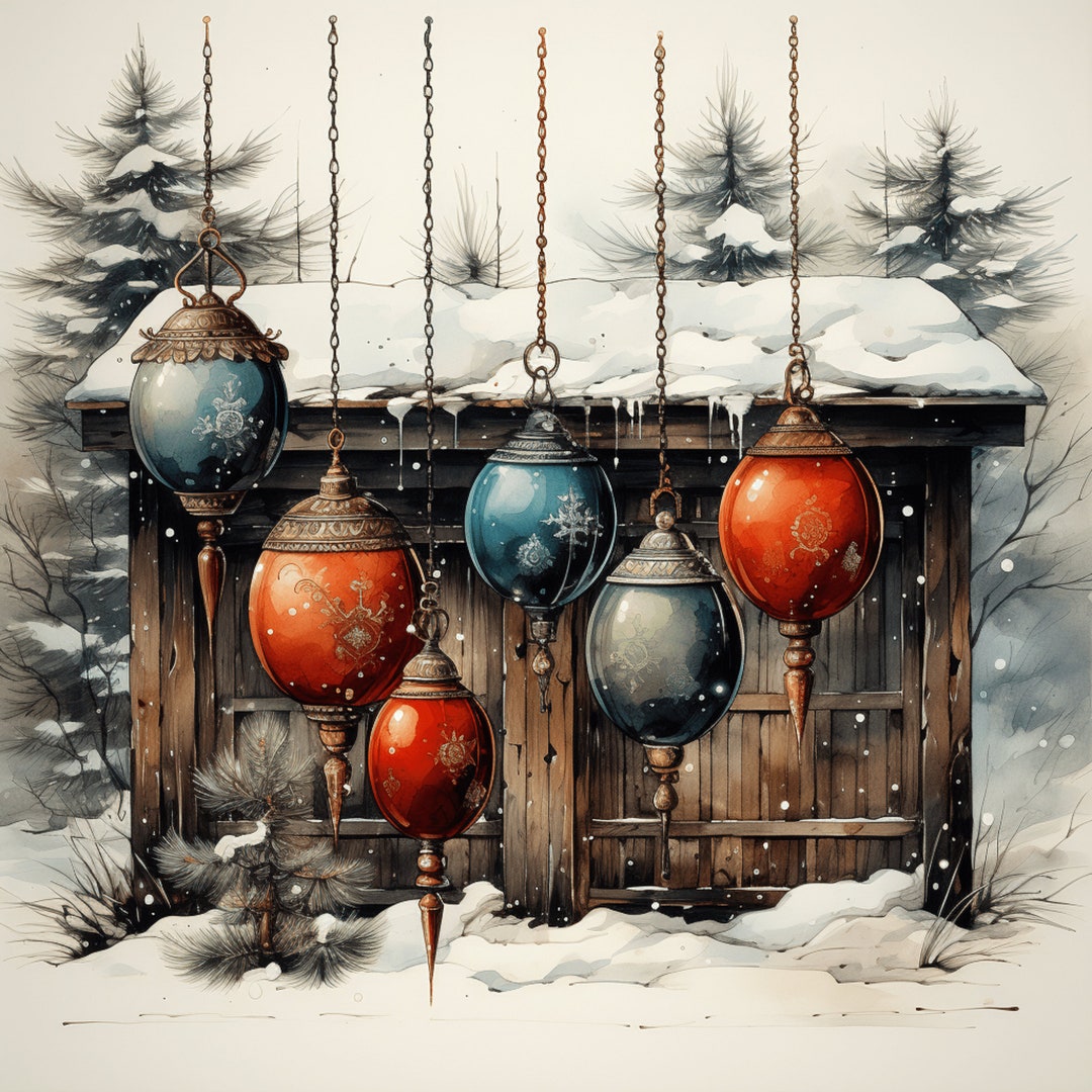 Digital Christmas-themed Printable Festive Holiday Decor Instant ...