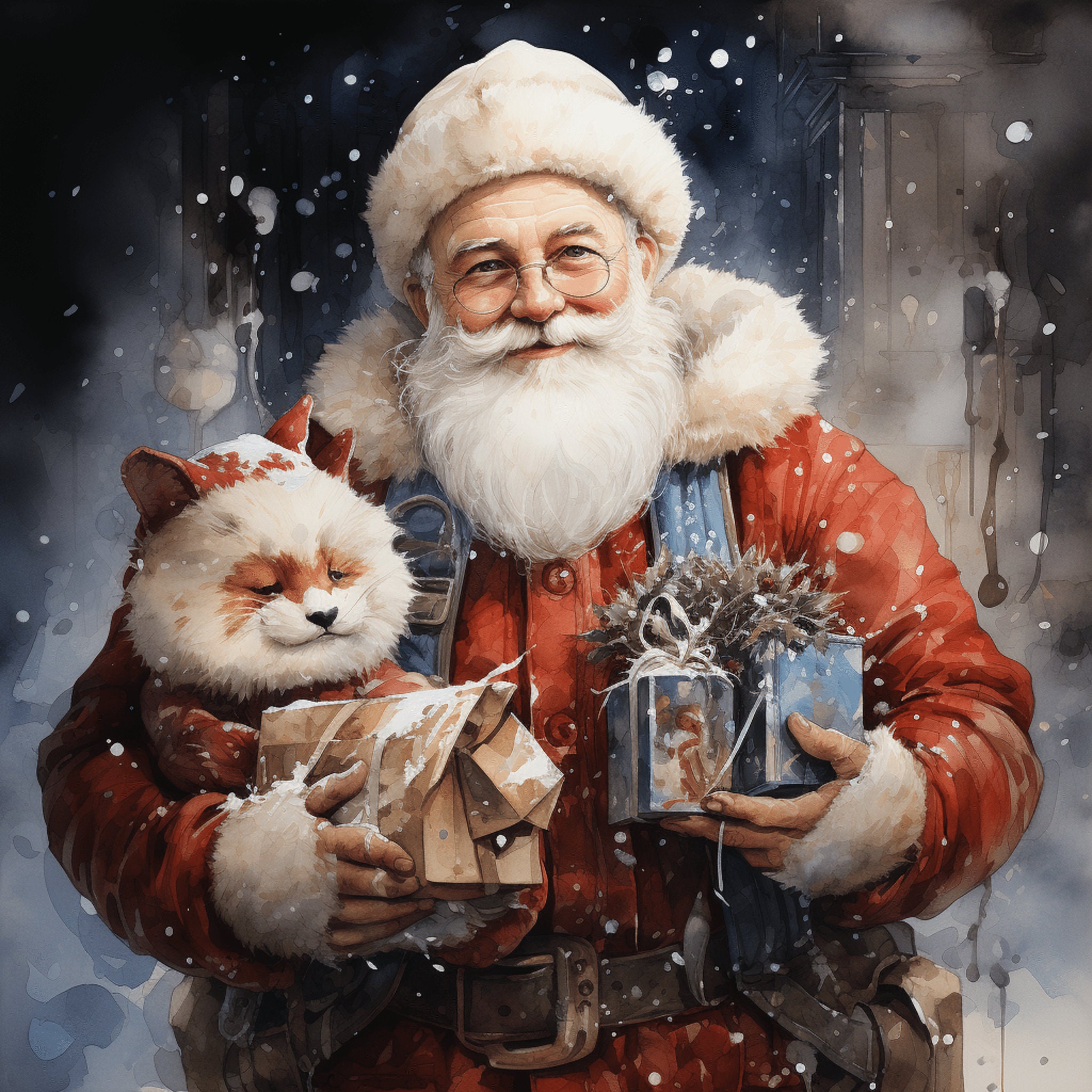 Digital Christmas-themed Printable Festive Holiday Decor Instant ...