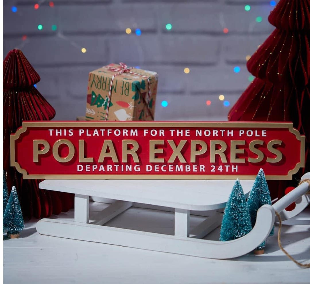 Polar Express Sign - Etsy