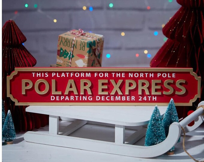 Polar Express Sign - Etsy UK