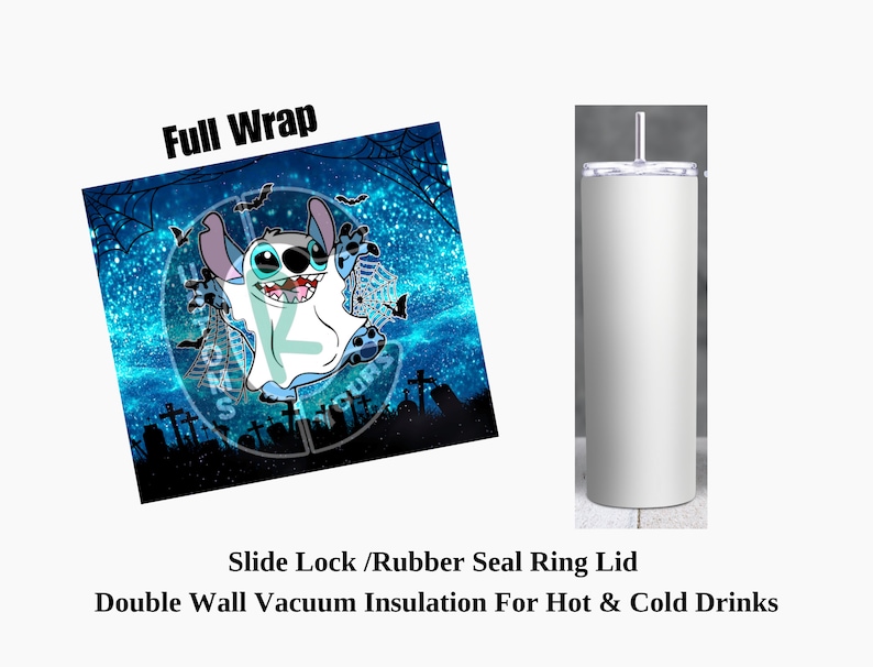 Spooky Stitch Halloween 20 Oz Tumbler - Etsy